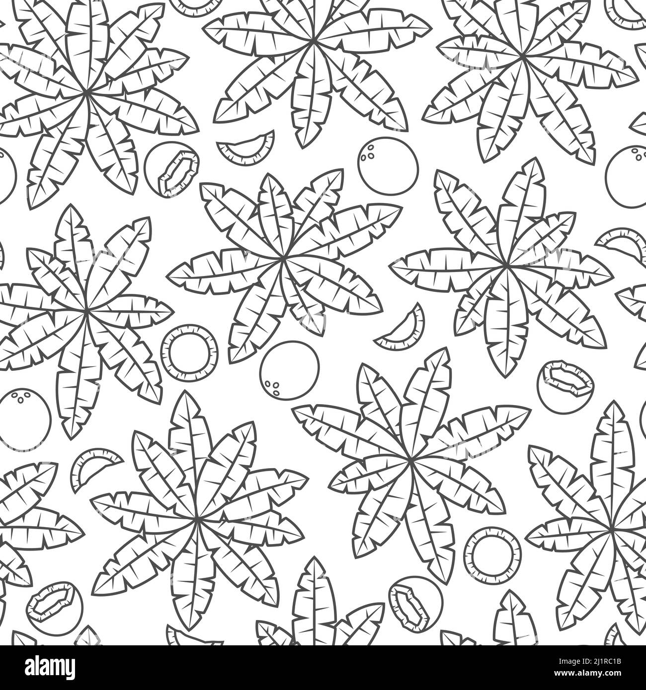 Palm trees on miami Stock Vector Images - Alamy