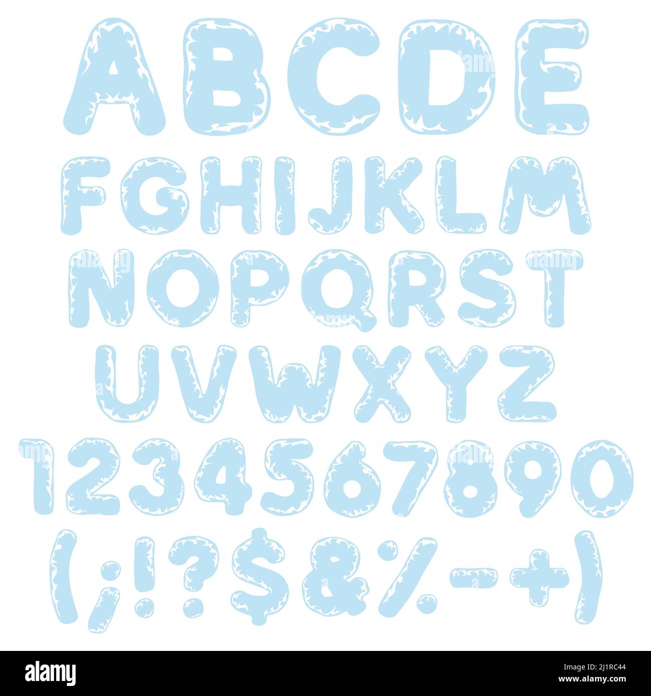 Alphabet, letters, numbers and signs made of plastic, polyethylene ...