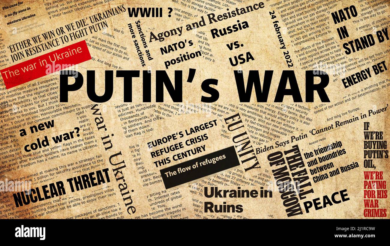 Newspaper Collage News Paper Collage Politics Hi Res Stock Photography