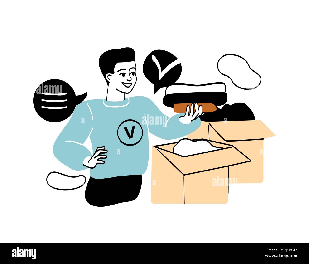 Charity and donation abstract concept Stock Vector Image & Art - Alamy