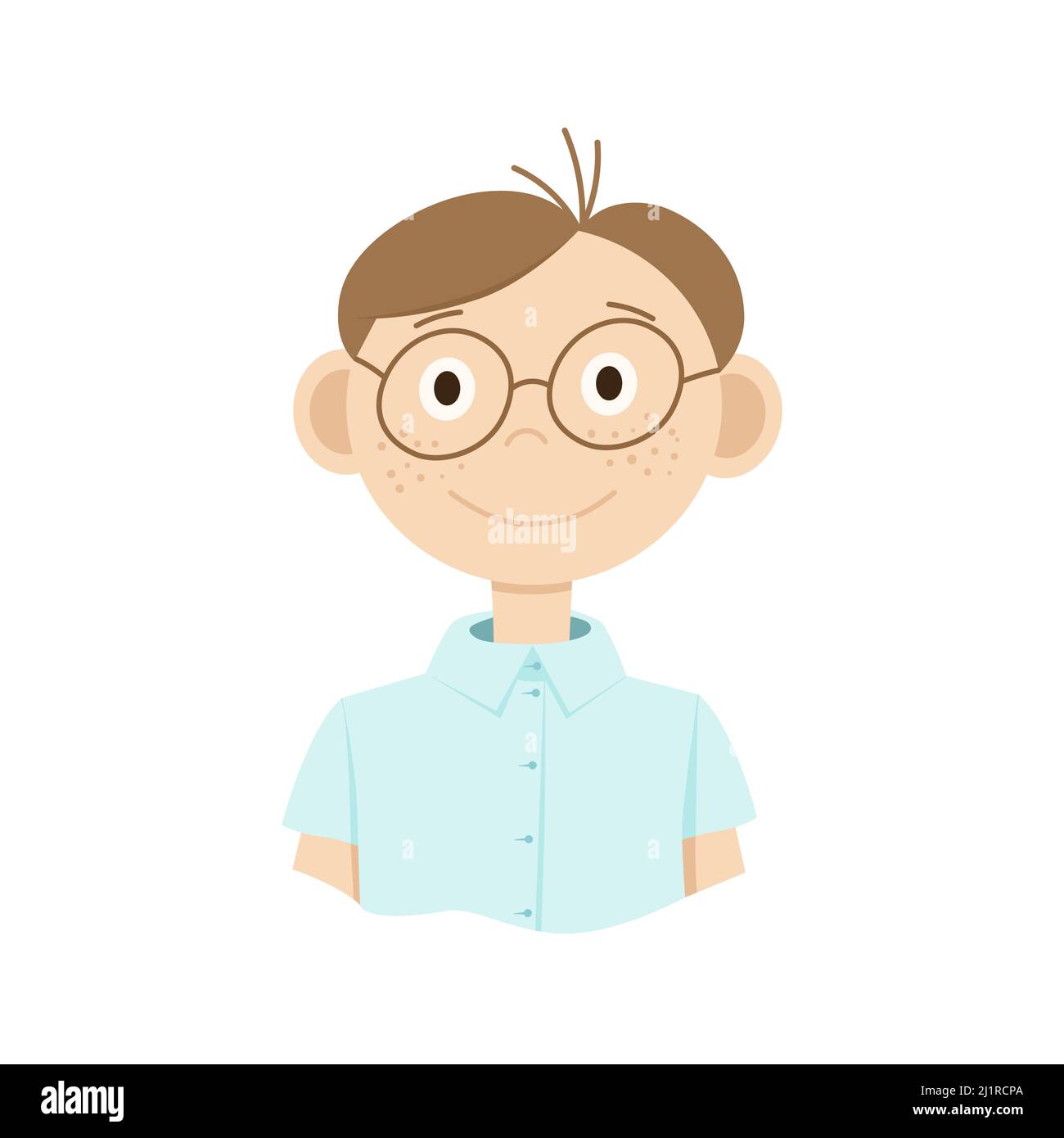 Boy glasses isolated on white Stock Vector Images - Alamy