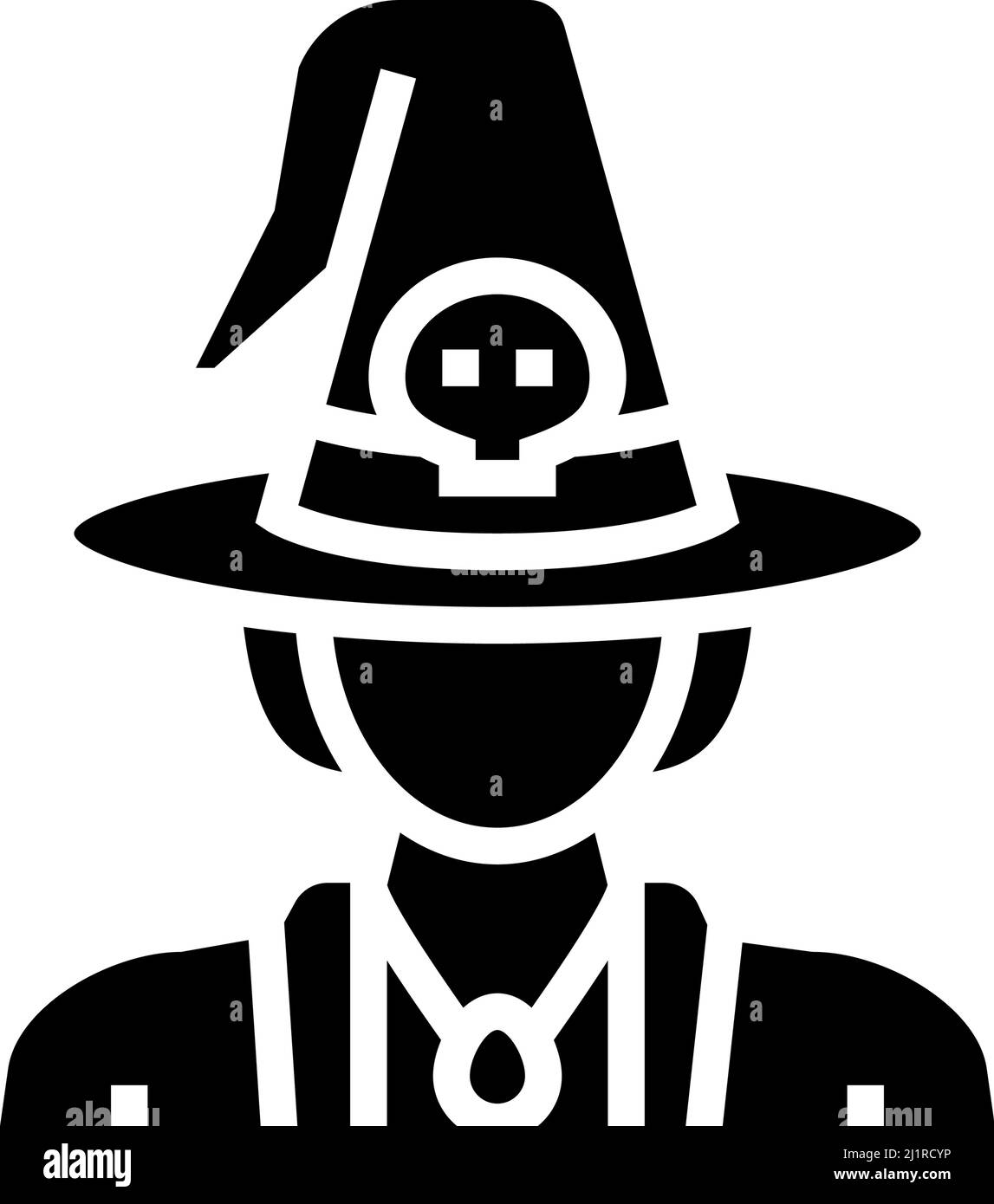 witch fairy tale glyph icon vector illustration Stock Vector Image ...