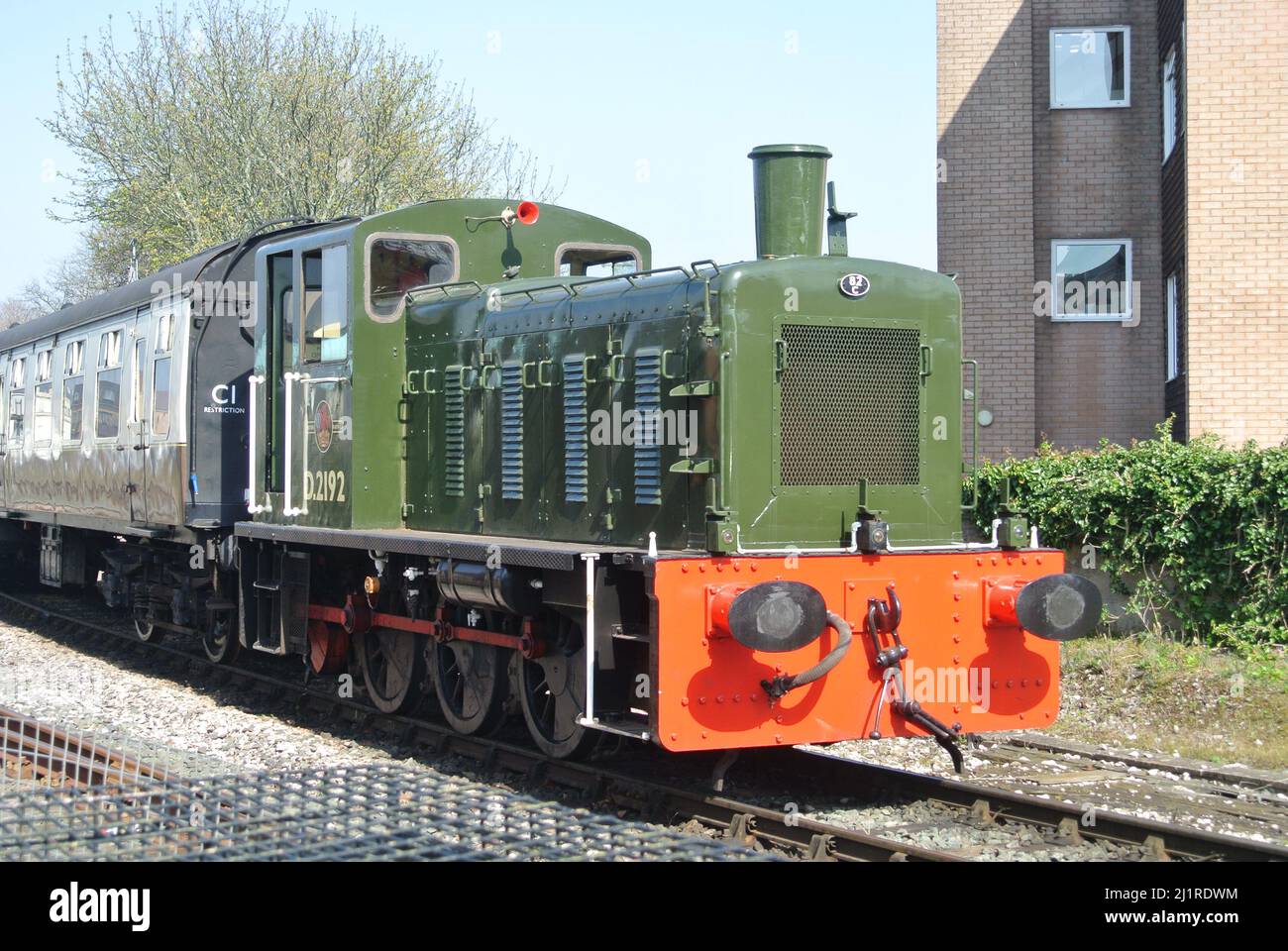 Dartmouth Steam Railway GWR Class 03 D2192 " Titan " entering Paignton ...