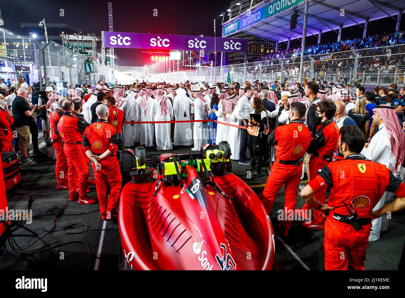 Jeddah, Saudi Arabia. 27th Mar, 2022. Scuderia Ferrari team, F1 Grand ...
