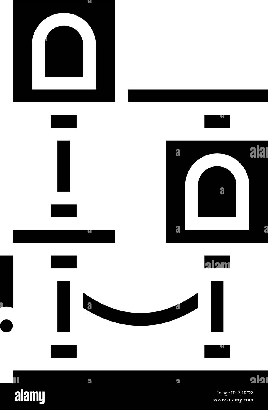 cat tree glyph icon vector illustration Stock Vector Image & Art - Alamy