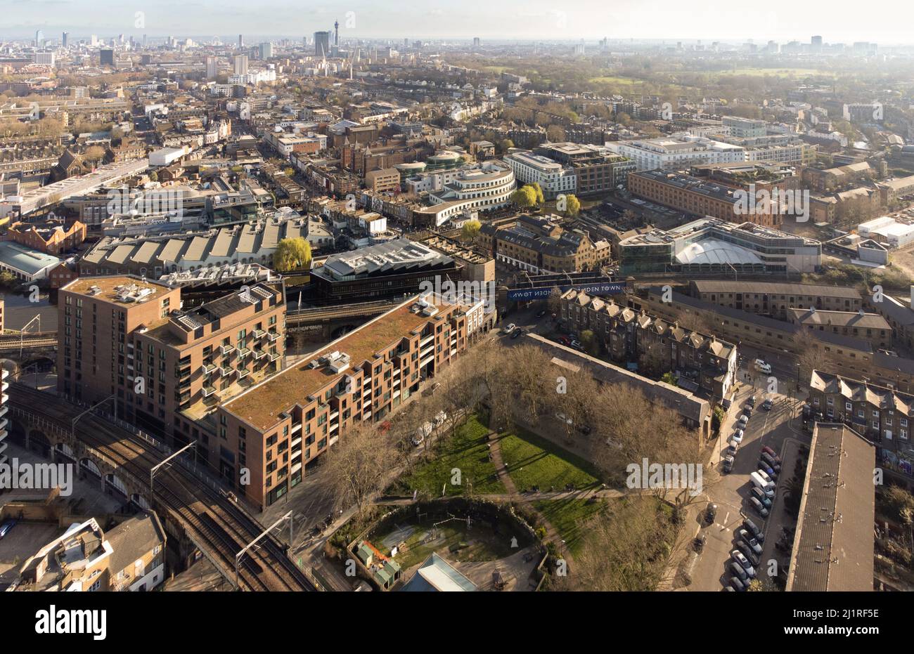 Castlehaven Community Park, Camden Town, London, England Stock Photo ...