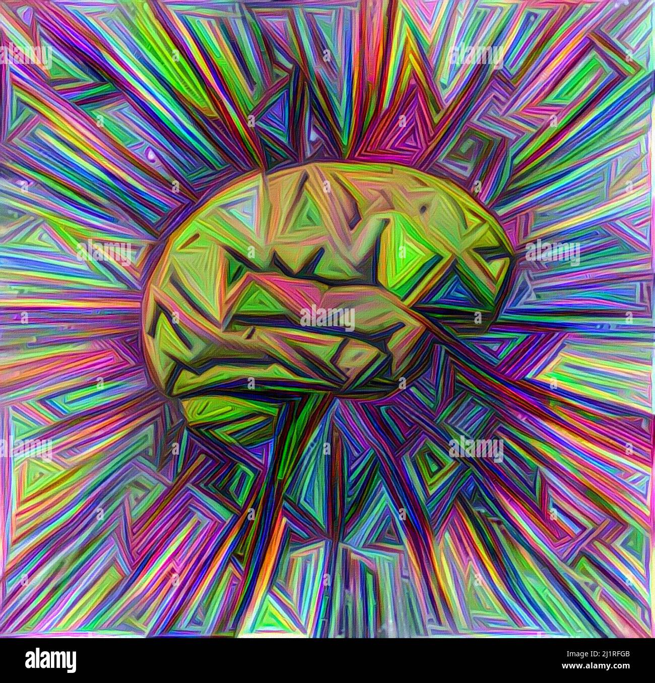 Artistic brain rendering hi-res stock photography and images - Alamy
