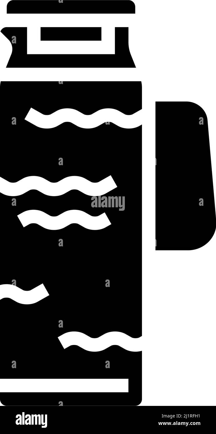 iced tea pitcher glyph icon vector illustration Stock Vector Image ...