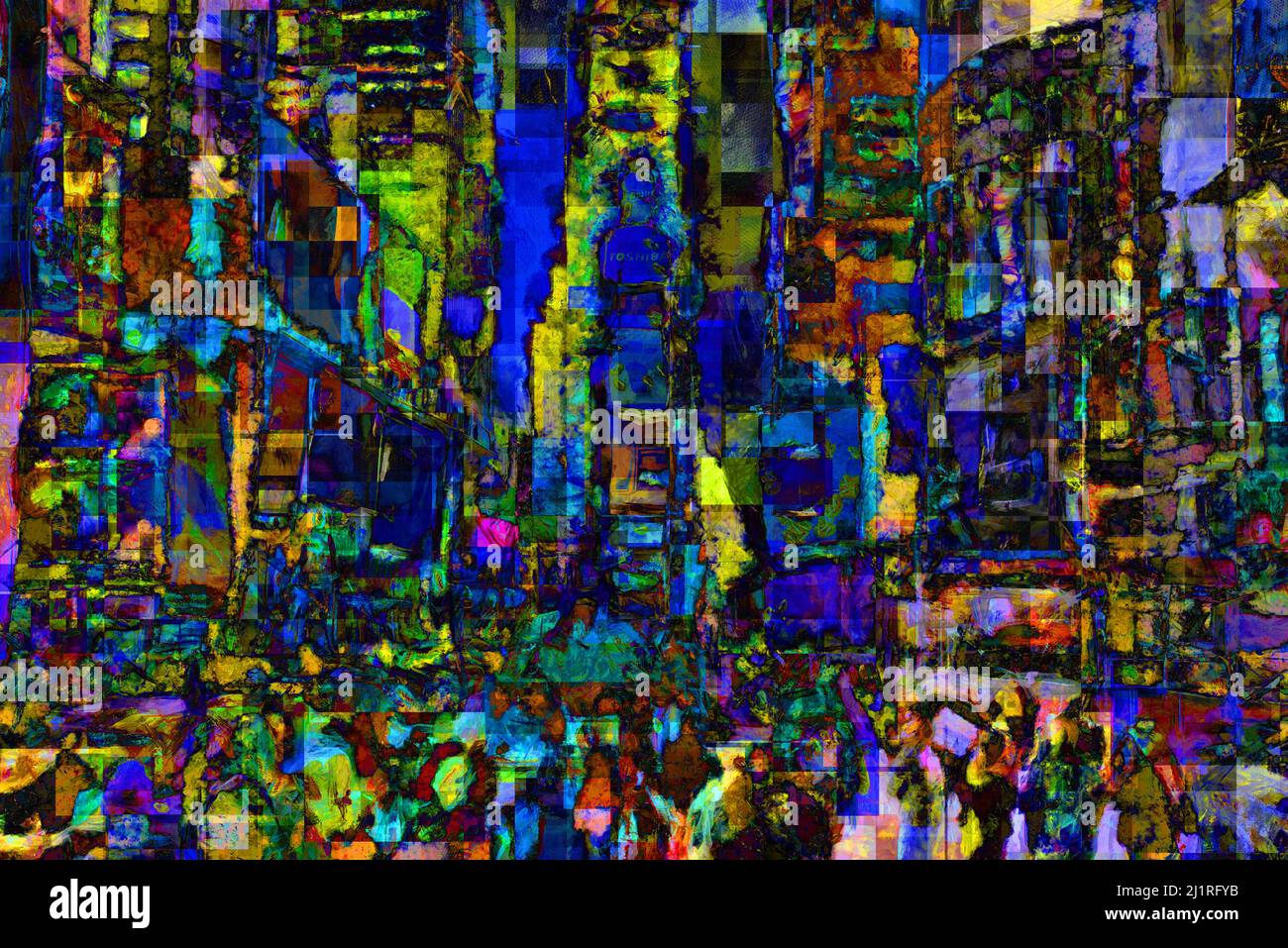 Abstract art with geometric shapes. 3D rendering Stock Photo - Alamy