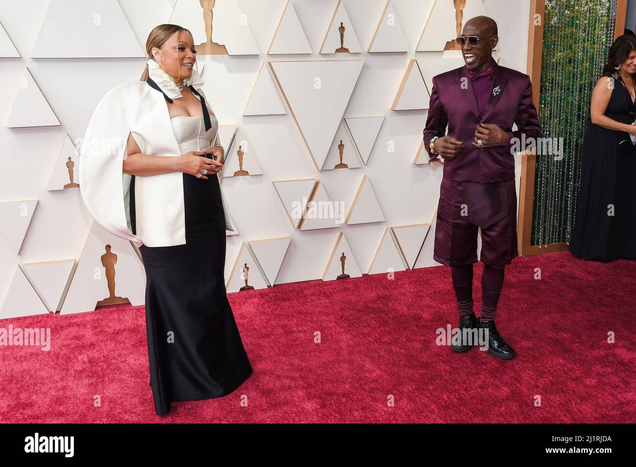 Los Angeles, USA. 27th Mar, 2022. Ruth E. Carter and Wesley Snipes ...