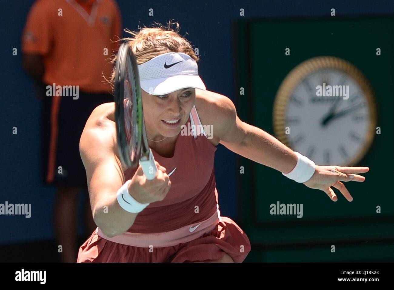Paula Badosa (ESP) defeated Yulia Putintseva (KAZ) 6-3, 6-2, at the ...