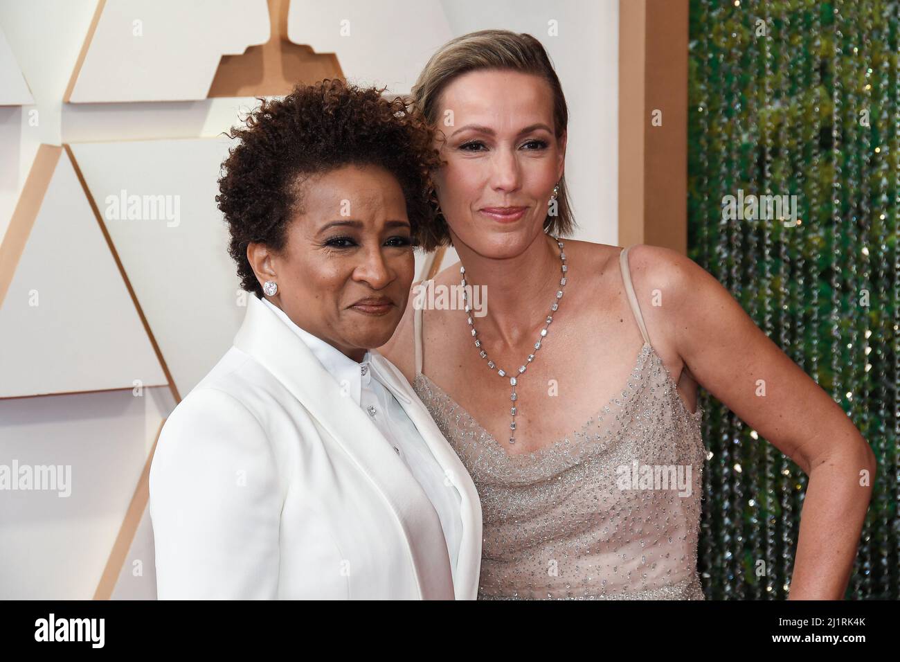 Los Angeles, USA. 27th Mar, 2022. Wanda Sykes and Alex Sykes walking on ...