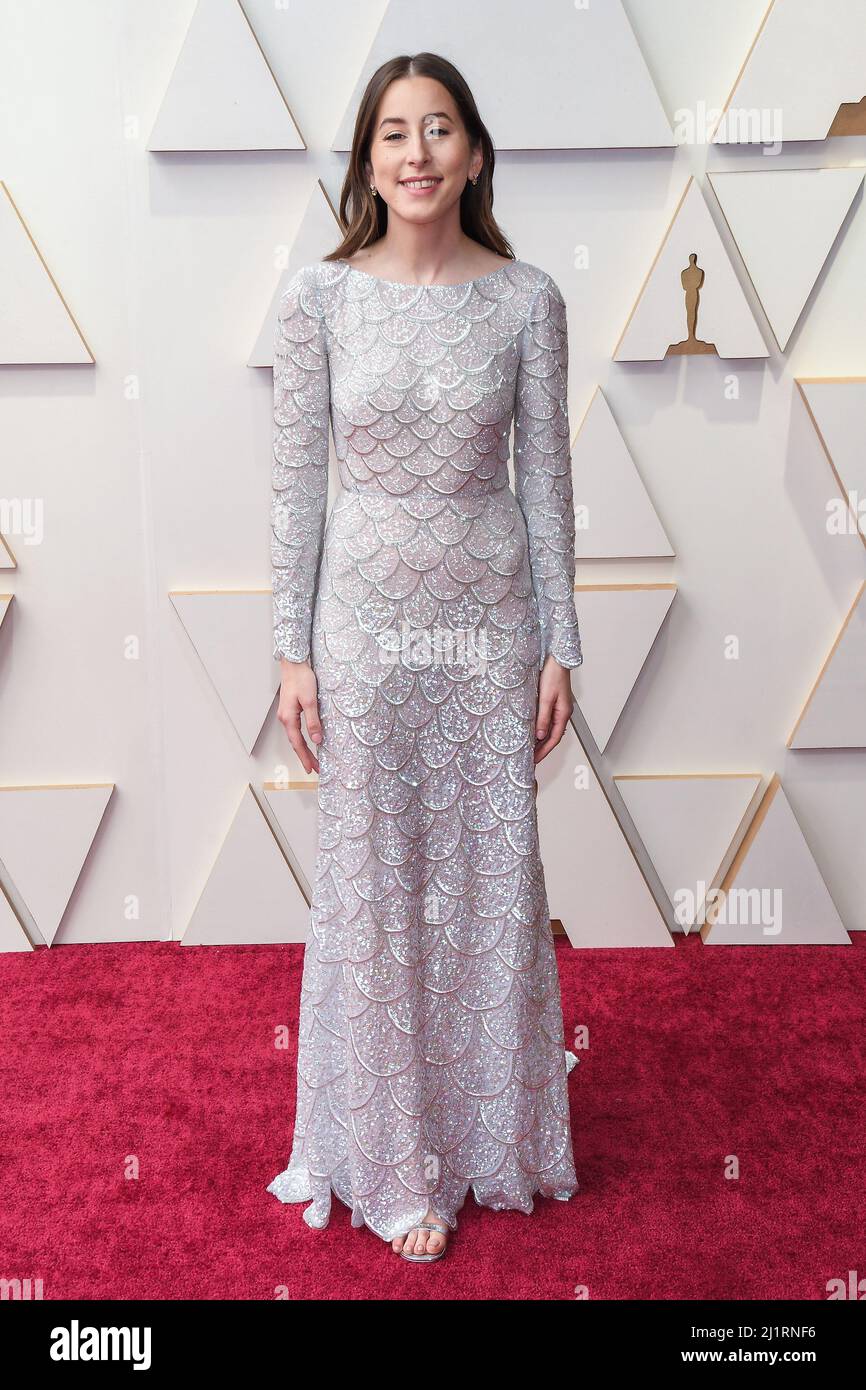 Alana Haim walking on the red carpet at the 94th Academy Awards held at ...