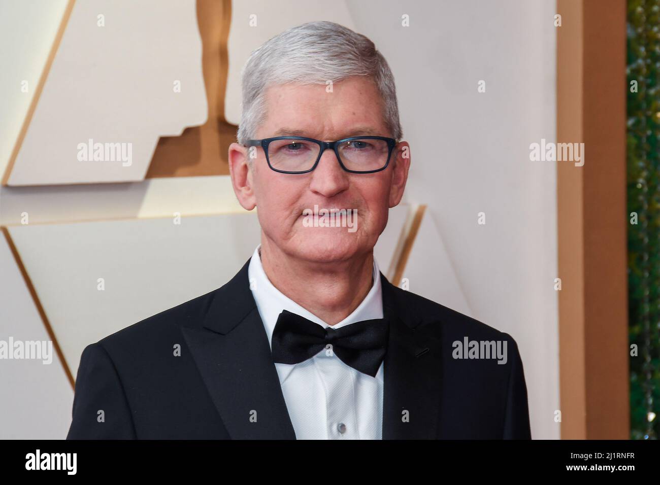 Tim Cook walking on the red carpet at the 94th Academy Awards held at ...