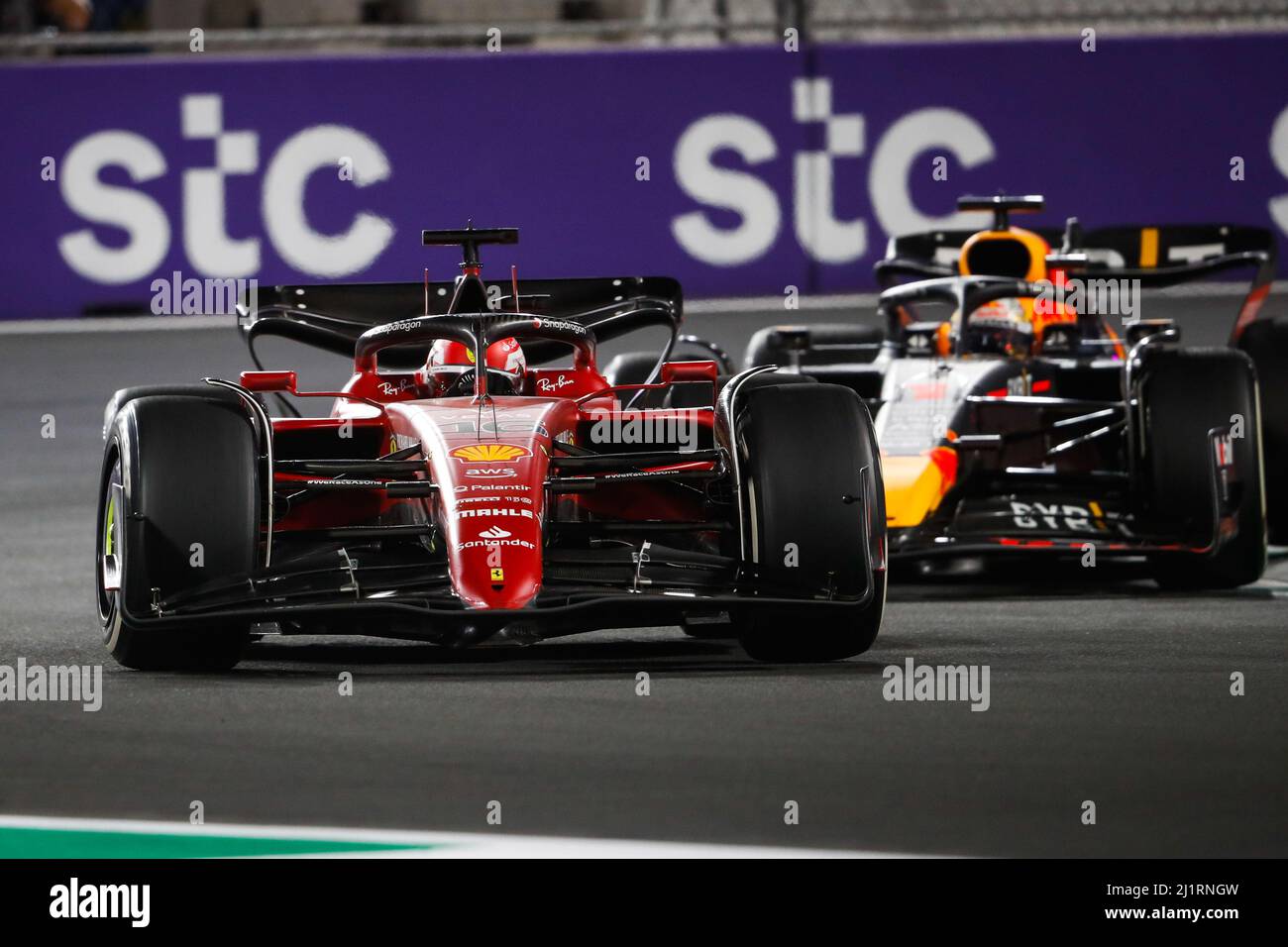 16 LECLERC Charles (mco), Scuderia Ferrari F1-75, 01 VERSTAPPEN Max ...