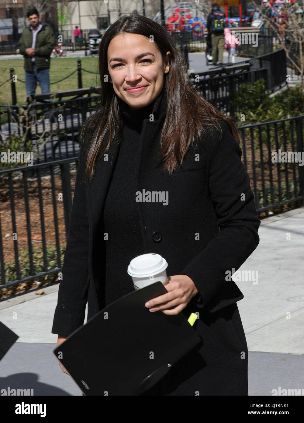 Jackson Heights, New York, USA, March 27, 2022 - Senator Democrat ...