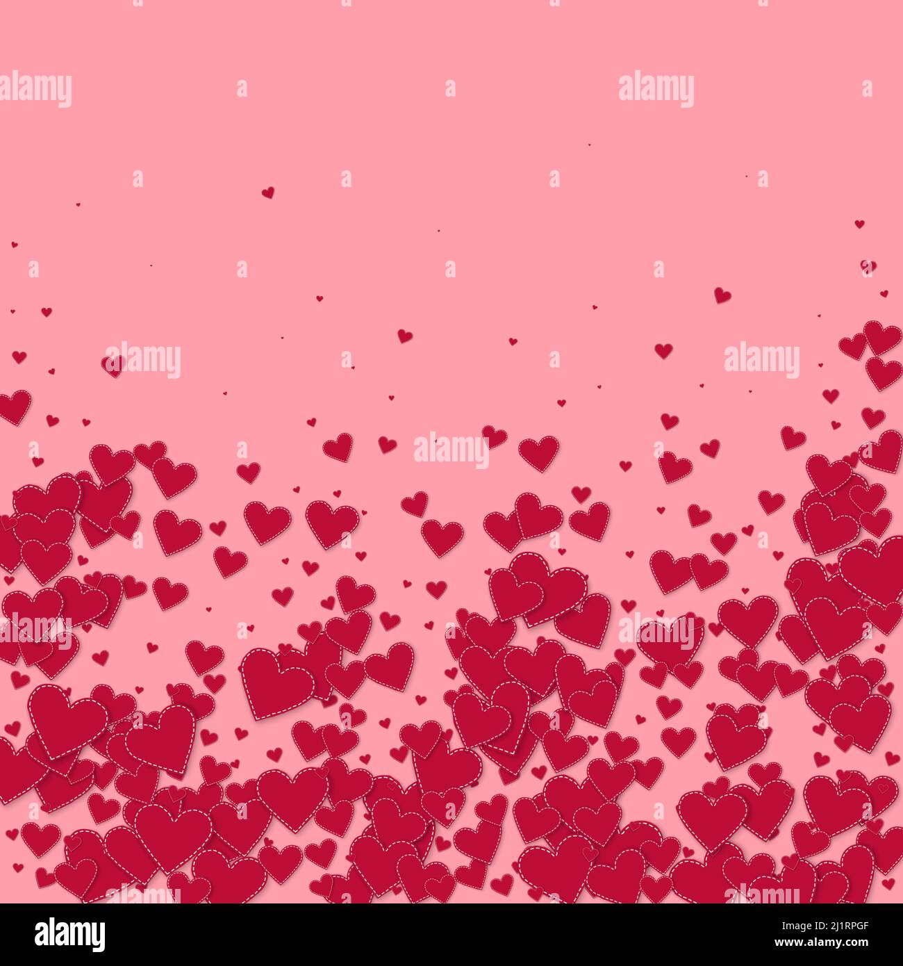 Red paper hearts spread Stock Vector Images - Alamy