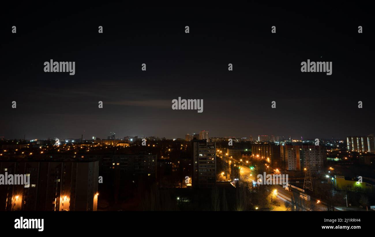 City night scene. City in the night Stock Photo - Alamy