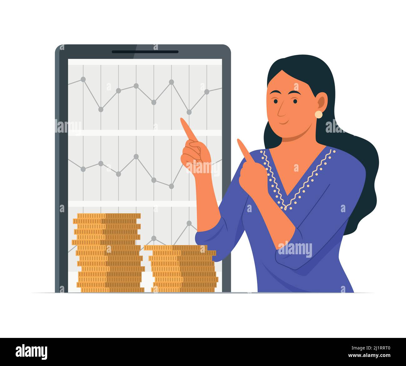 Woman investor Stock Vector Images - Alamy