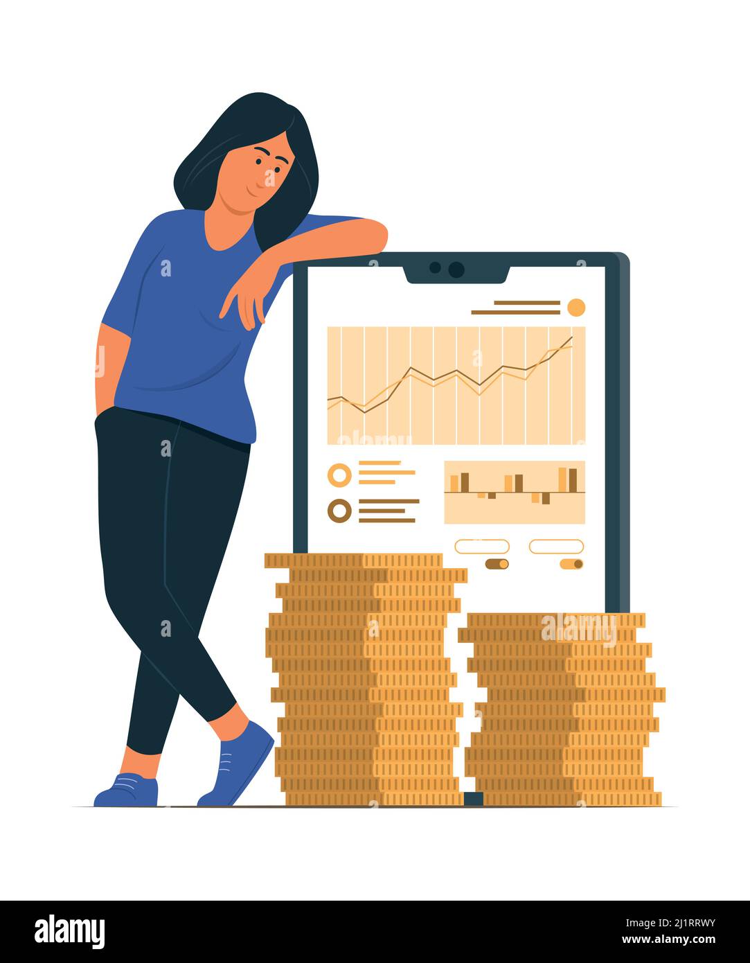 Trading and investing Stock Vector Images - Alamy