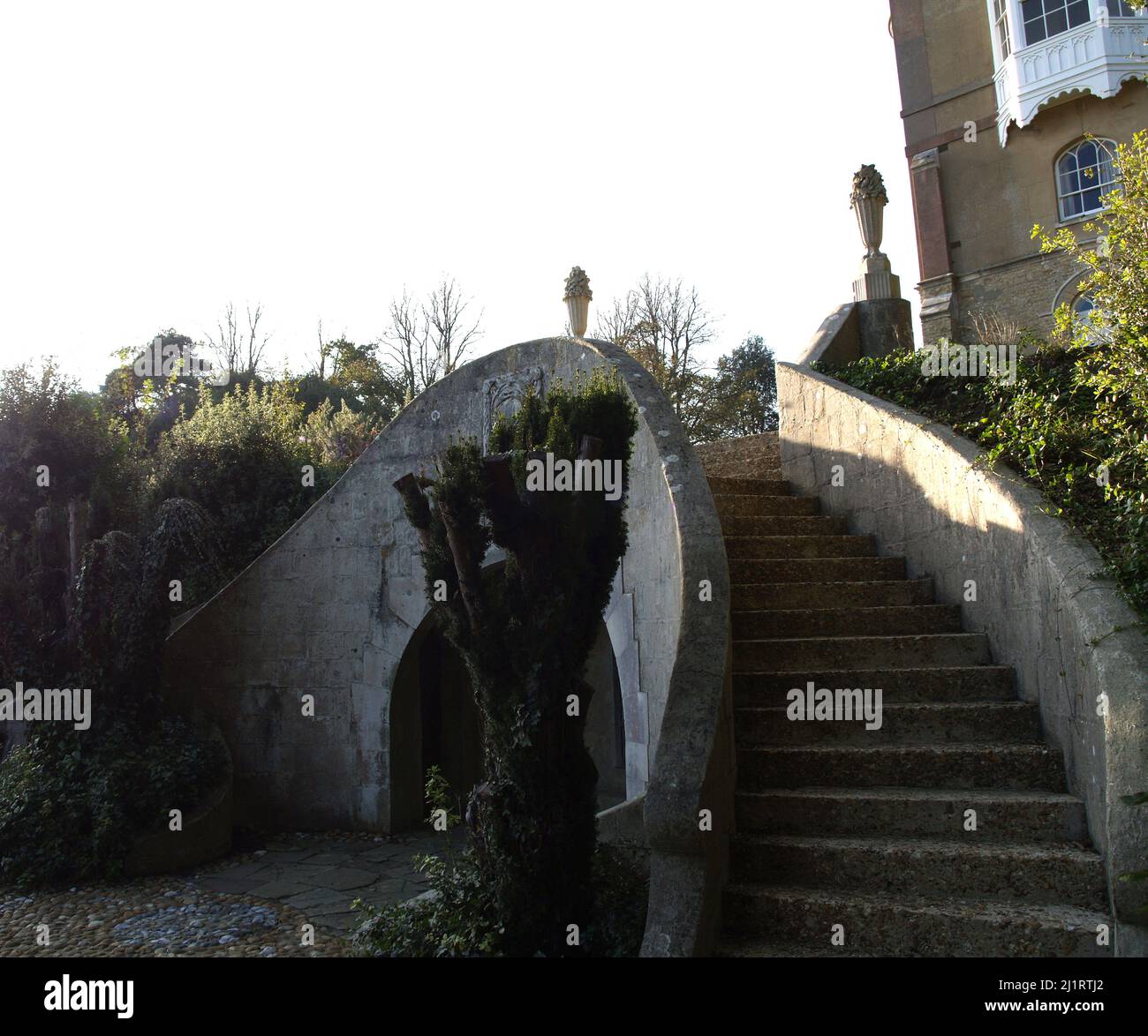Luttrell's Tower, a 3 story brick folly at Calshot Beach, New Forest ...