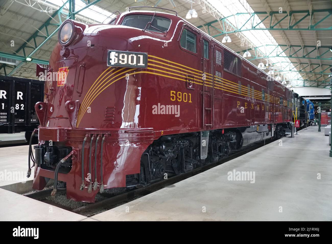 Strasburg, Pennsylvania, U.S.A - March 26, 2022 - The red Pennsylvania ...