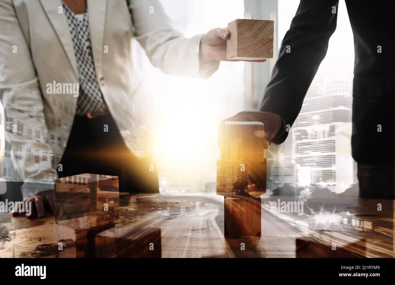 Stacking two blocks hi-res stock photography and images - Alamy