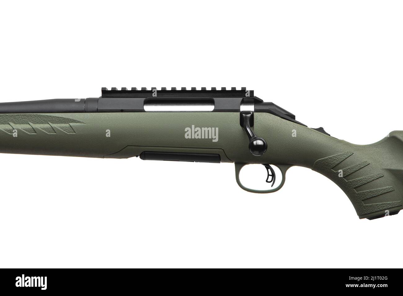 Modern bolt carbine isolated on white background. Weapons for sports ...