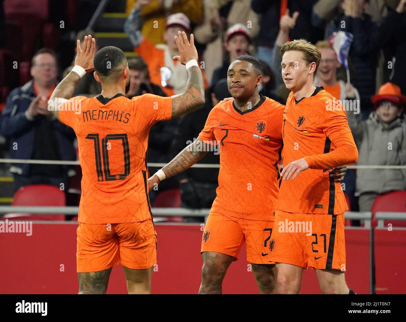 Amsterdam, Netherlands. 27th March, 2022. Steven Bergwijn of the ...
