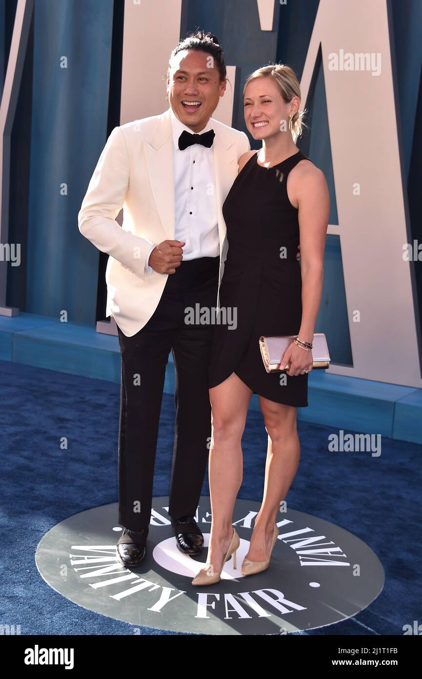 Beverly Hills, Ca. 27th Mar, 2022. Jon M. Chu, Kristin Hodge at the ...