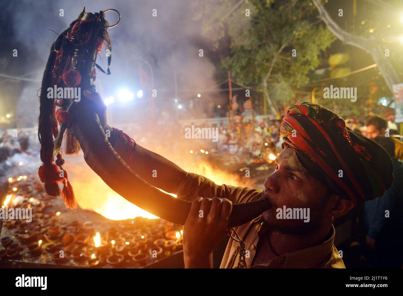 Pakistani devotees attend the three-days 434th annual Urs 'Festival of lights' at the shrine of ...