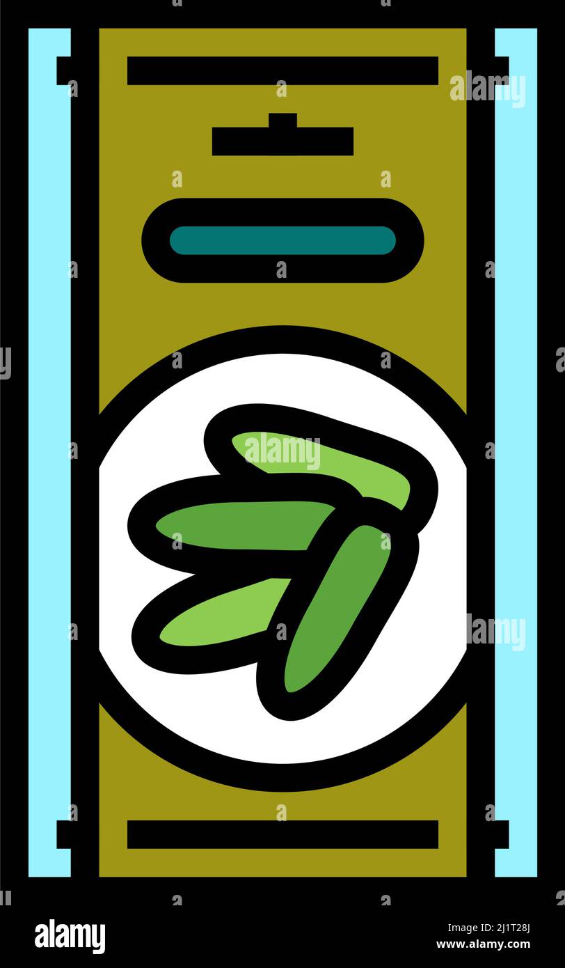 cucumber seed color icon vector illustration Stock Vector Image & Art ...