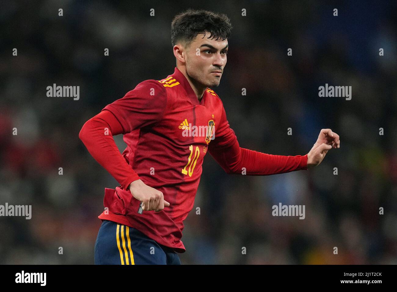 Pedro Gonzalez Pedri of Spain during the La Liga match between Spain and Albania played at RCDE ...