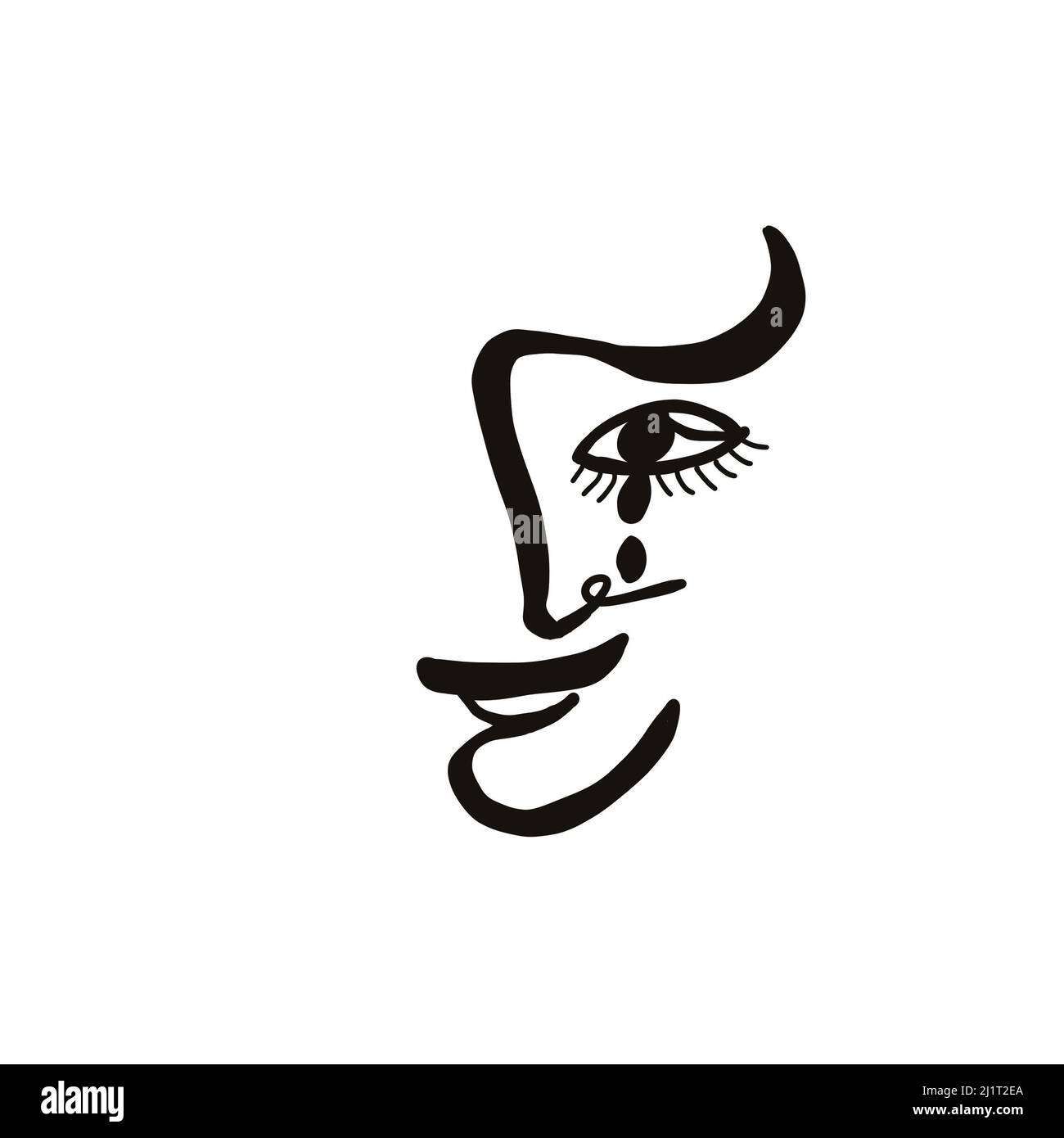 Hand drawn eyes beauty Cut Out Stock Images & Pictures - Alamy