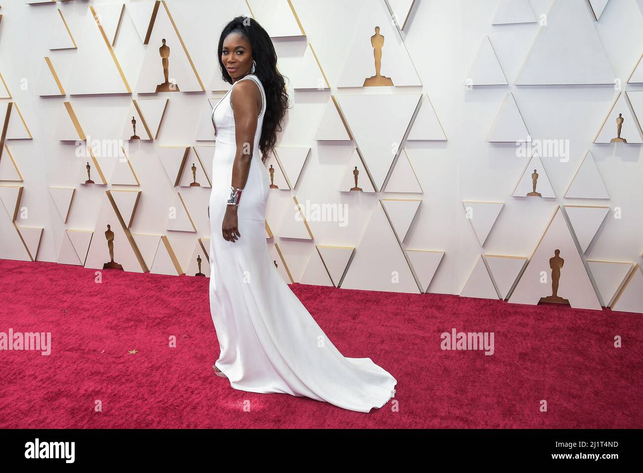 Venus Williams walking on the red carpet at the 94th Academy Awards ...