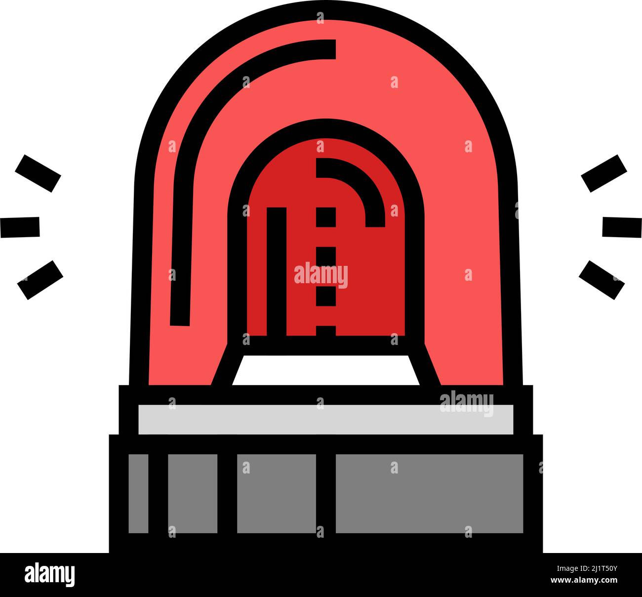 alarm alert color icon vector illustration Stock Vector Image & Art - Alamy