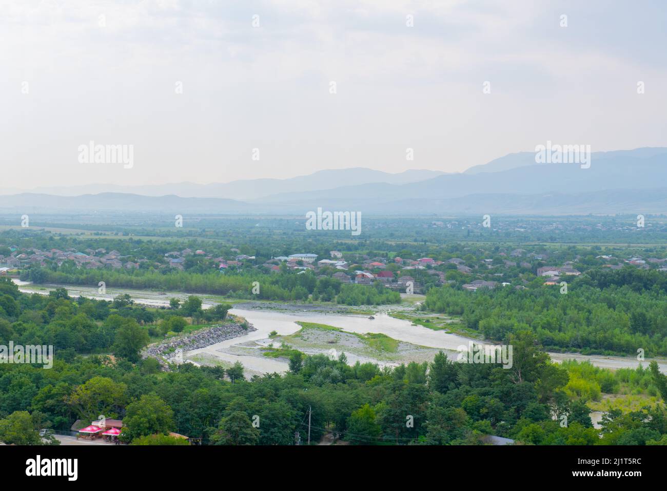 nature of georgia in summer with a wide river Stock Photo - Alamy