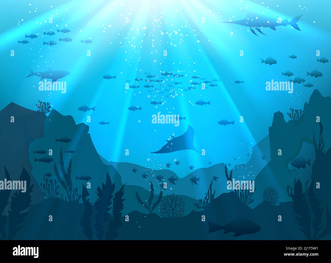 Underwater reef coral plant Stock Vector Images - Alamy