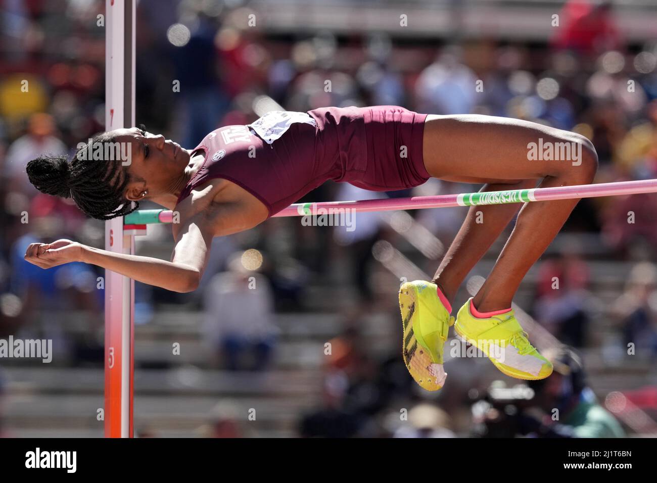 Austin, United States. 26th Mar, 2022. Lamara Distin of Texas A&M wins ...