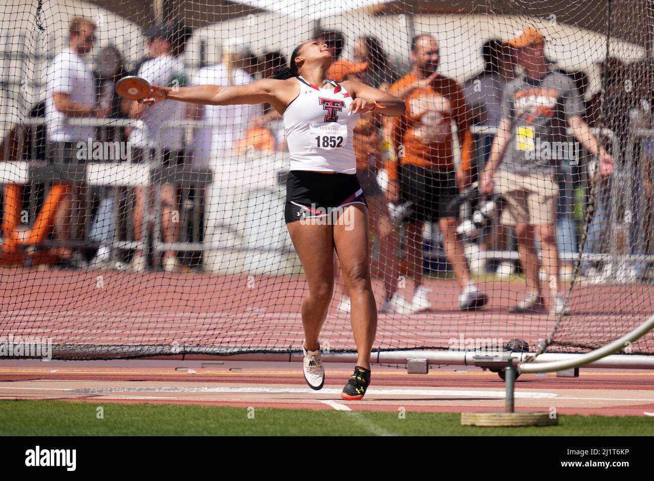 Austin, United States. 26th Mar, 2022. Malin Smith of Texas Tech places ...