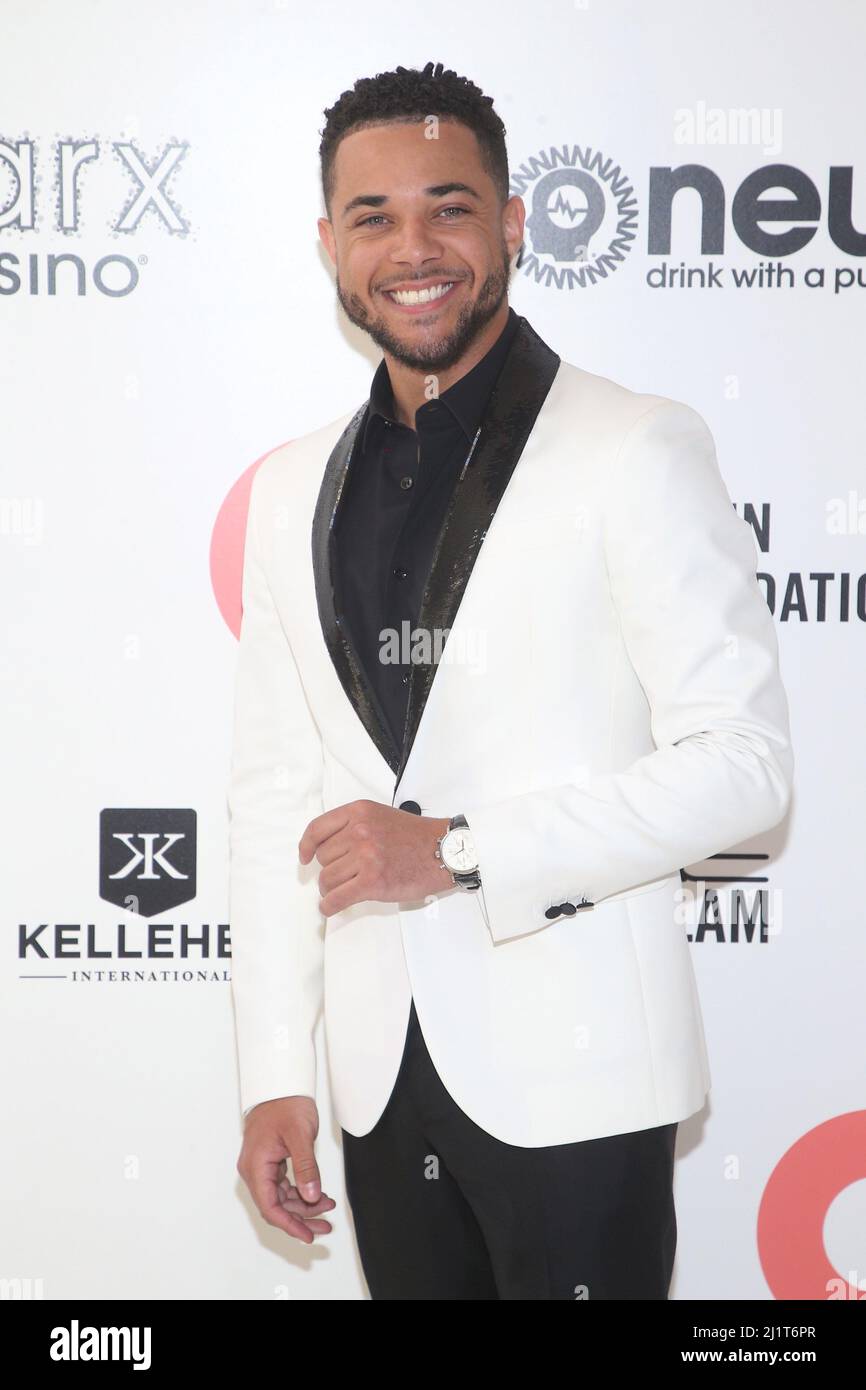 West Hollywood, Ca. 27th Mar, 2022. Nick Creegan at the Elton John AIDS ...