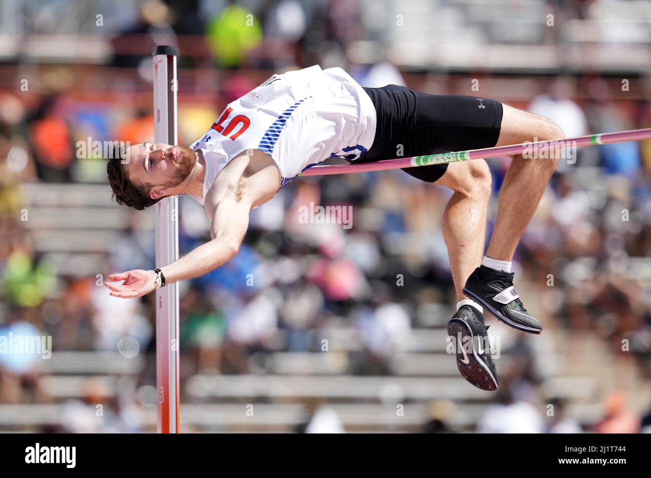 Bryson DeBerry of UT Arlington places fourth in the high jump at 7-3 (2 ...