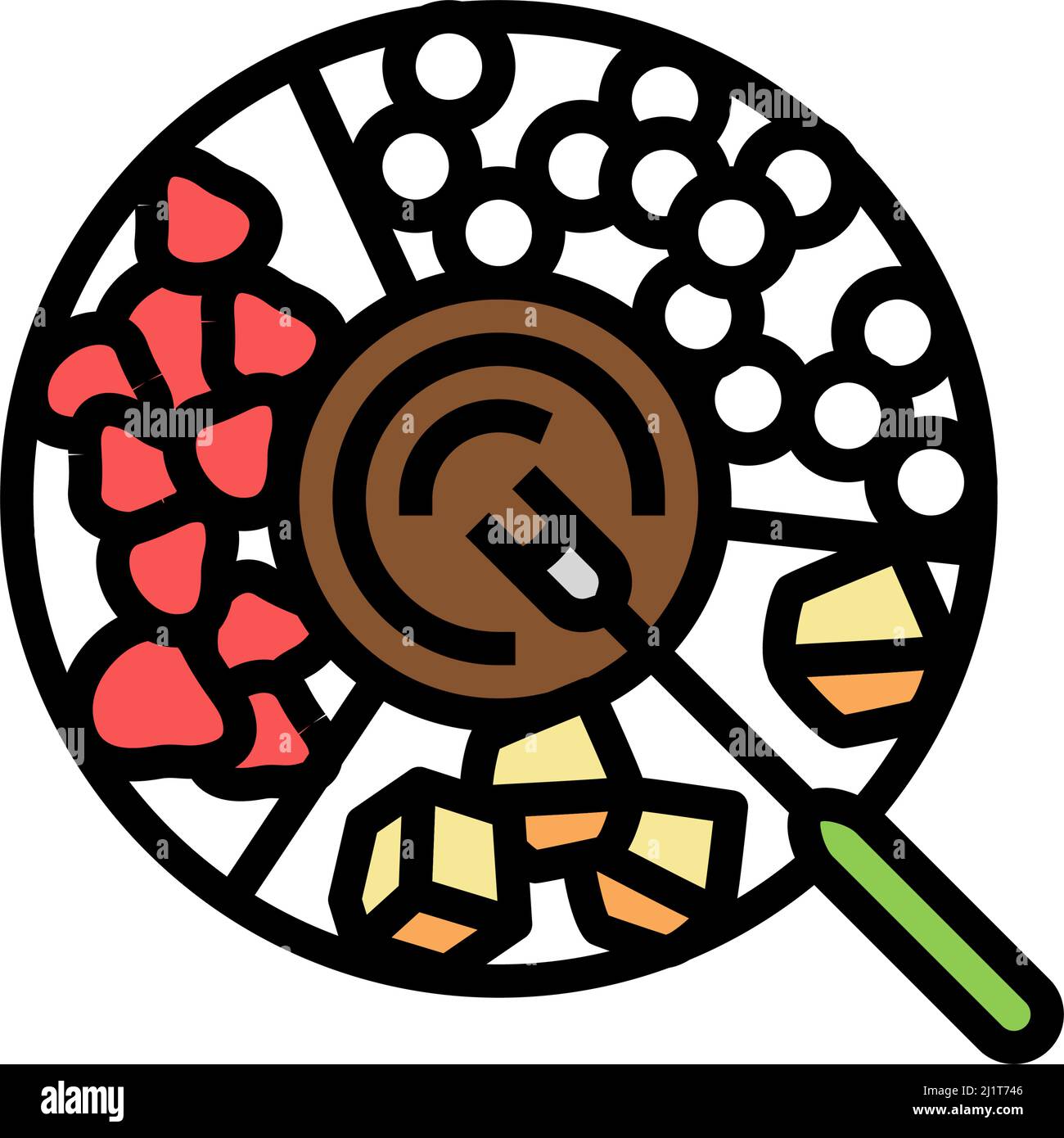 dishes fondue color icon vector illustration Stock Vector Image & Art ...