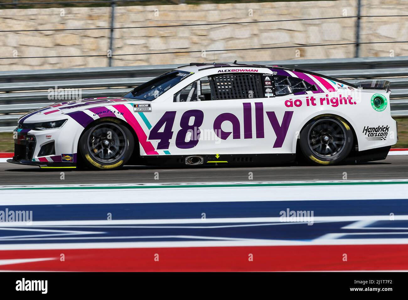 Austin, Texas, USA. 27th Mar, 2022. NASCAR Cup Series driver Alex ...