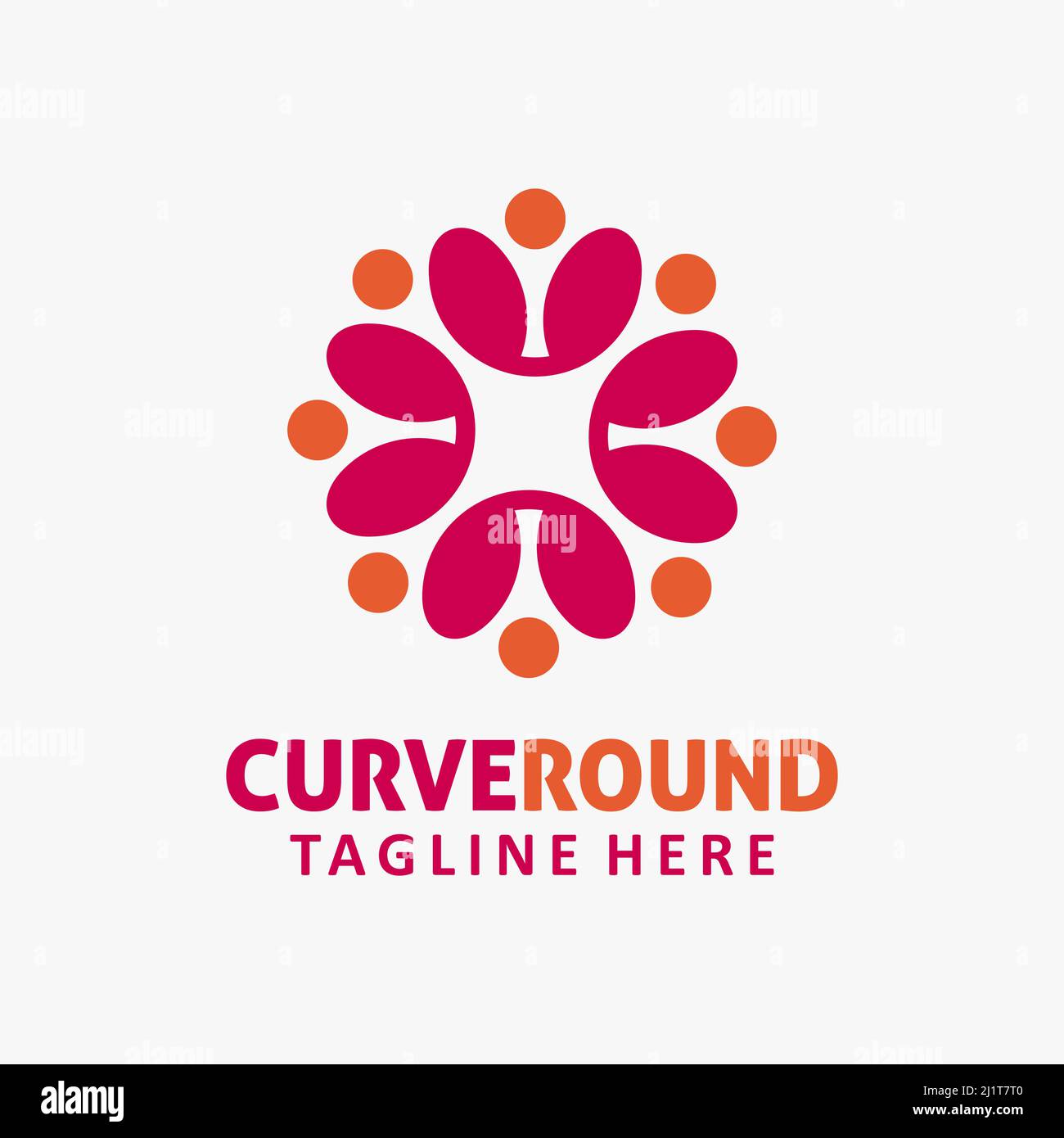 Abstract flower logo design Stock Vector Image & Art - Alamy