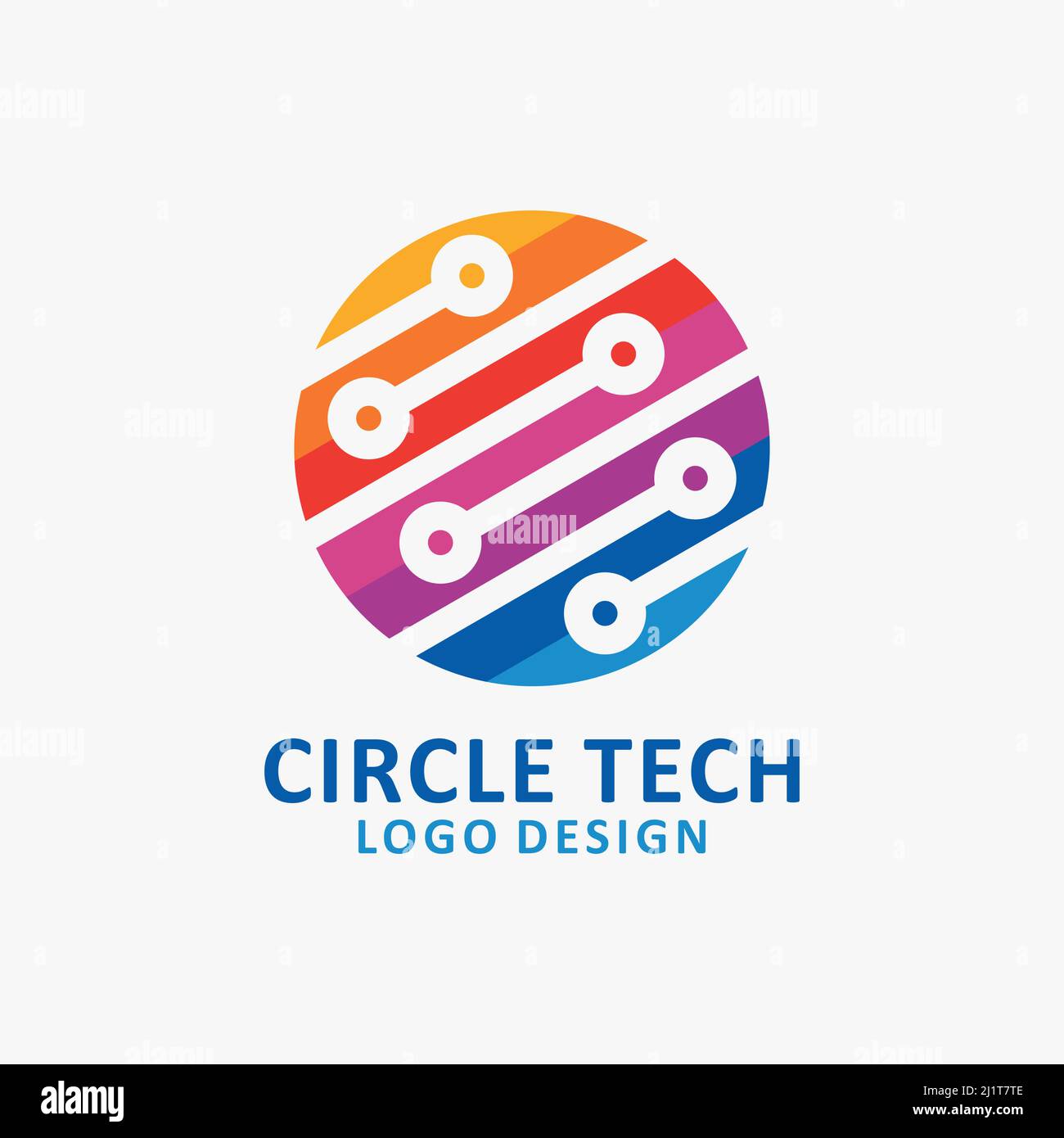 Circle tech logo design Stock Vector Image & Art - Alamy
