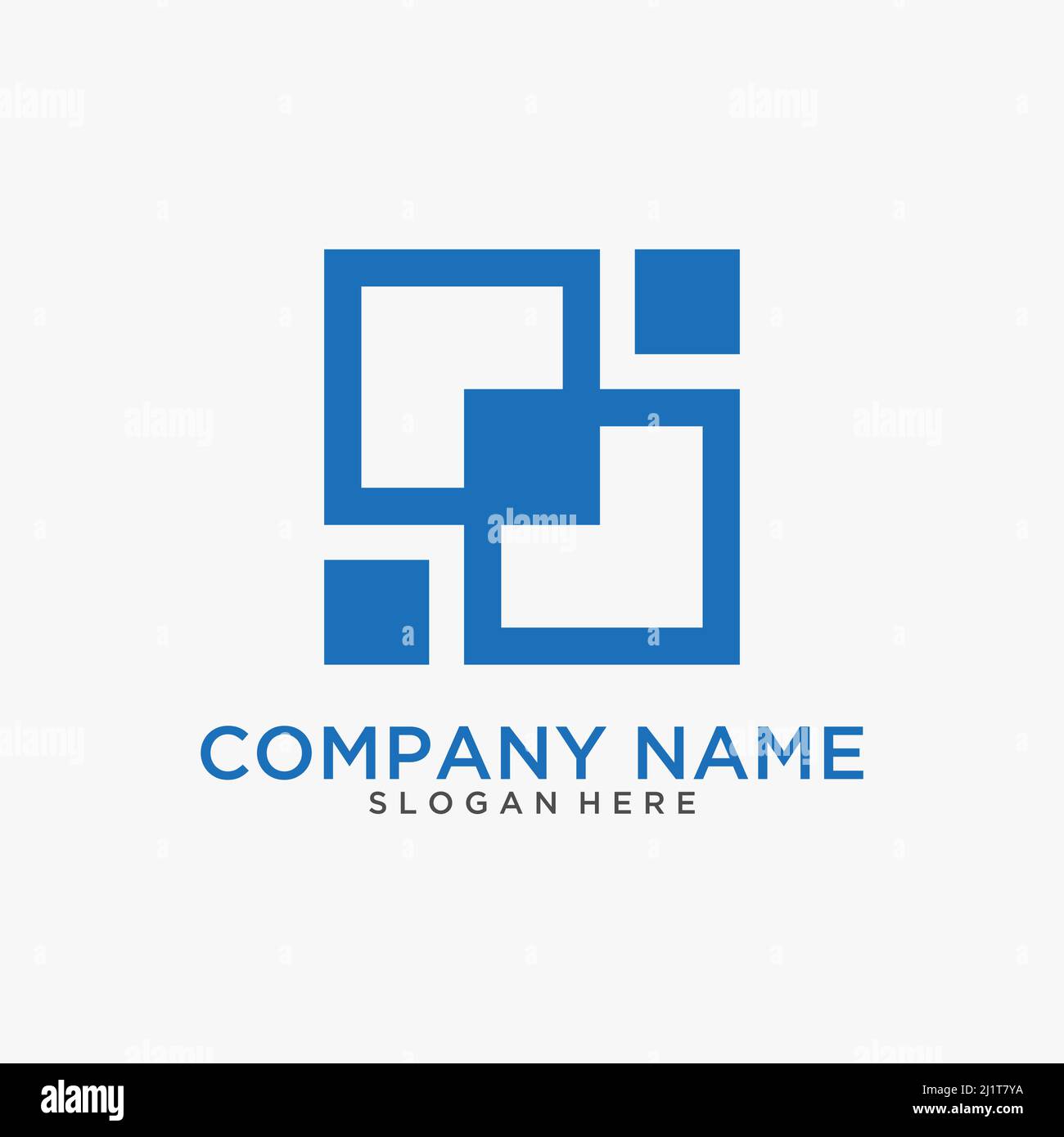 Intersect square logo design Stock Vector Image & Art - Alamy