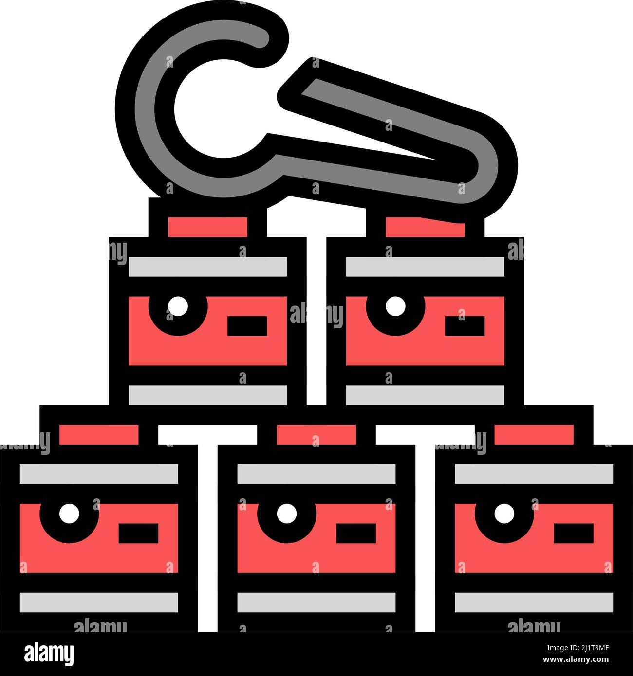 fuel cooking color icon vector illustration Stock Vector Image & Art ...