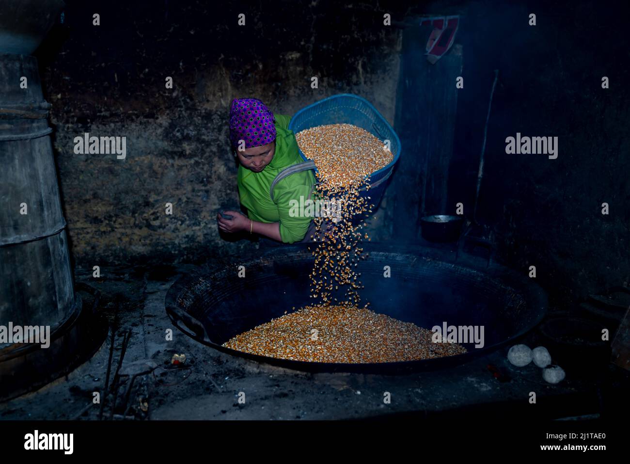 Ban Pho, Bac Ha district, Lao Cai province, Vietnam - February 19, 2022 ...
