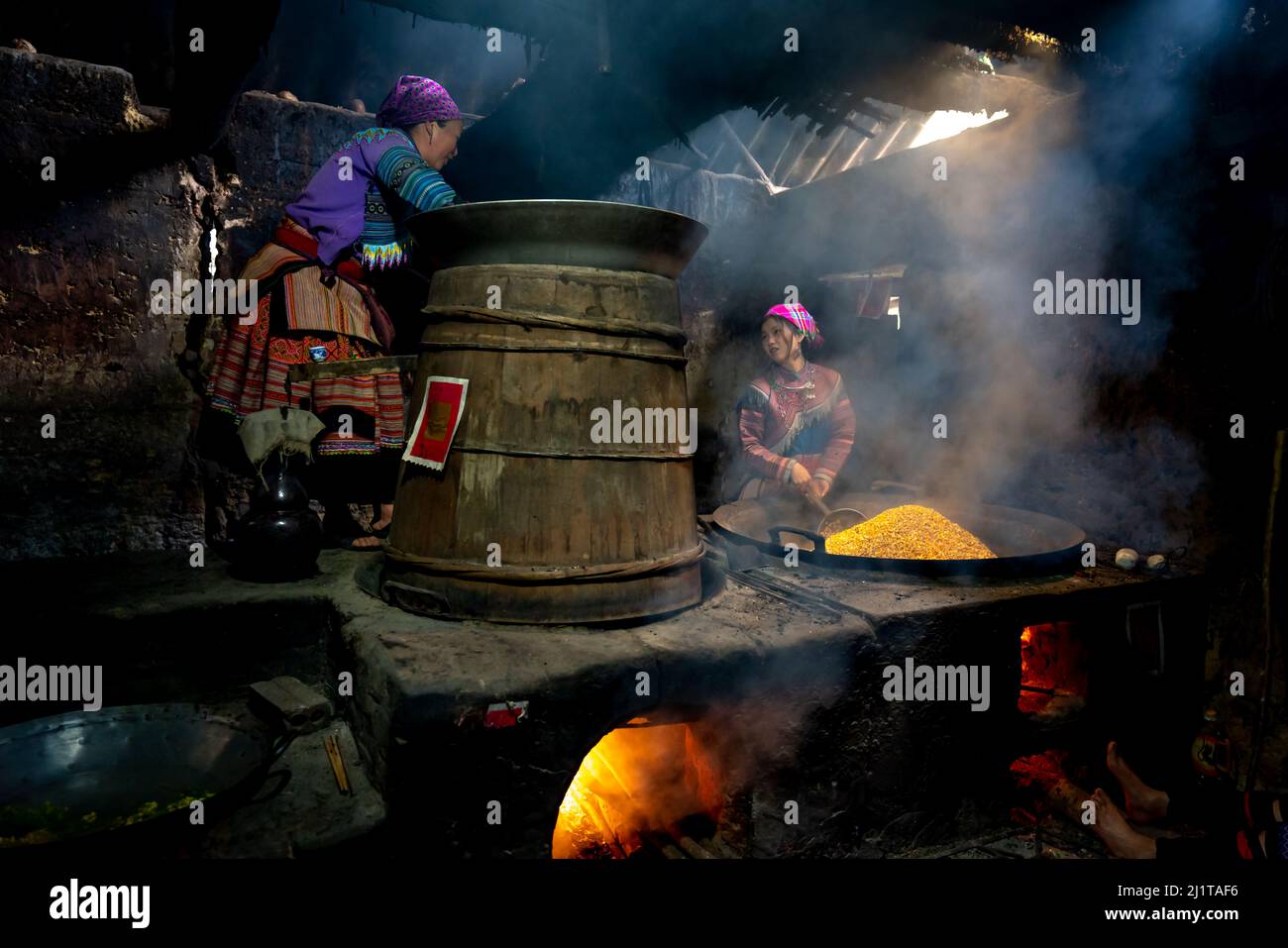 Ban Pho, Bac Ha district, Lao Cai province, Vietnam - February 19, 2022 ...